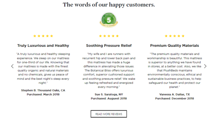 Plushbeds Organic and Natural Latex Mattresses Reviews - 2019